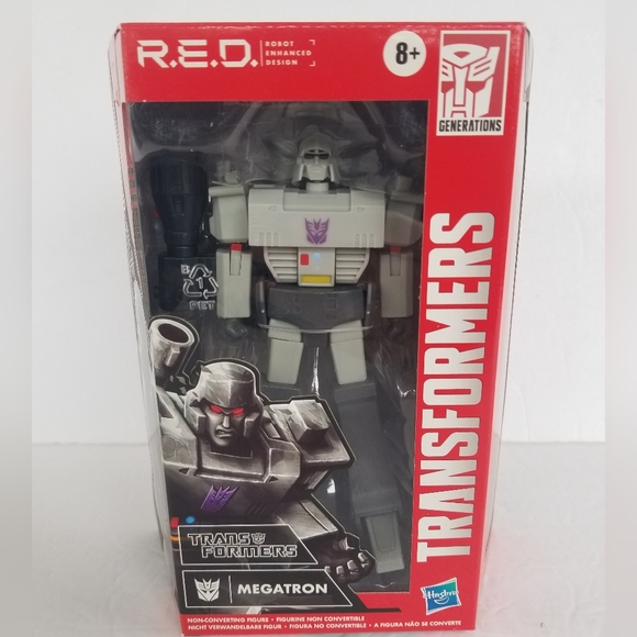 Toys | Transformers Red Megatron Robot Enhanced Design Action Figure ...